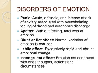CHAPTER 3 SIGNS AND SYMPTOMS OF PSYCHIATRIC ILLNESS.ppt | Brain and ...