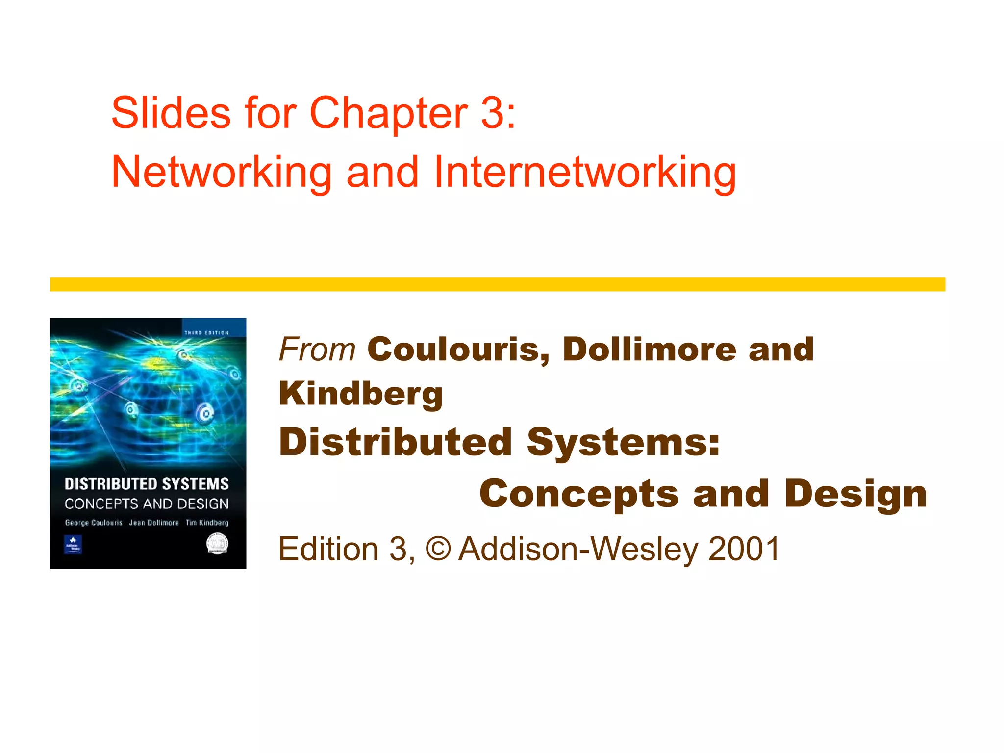 Chapter 3 Slides Distributed Systems Ppt Computer Networking Computing
