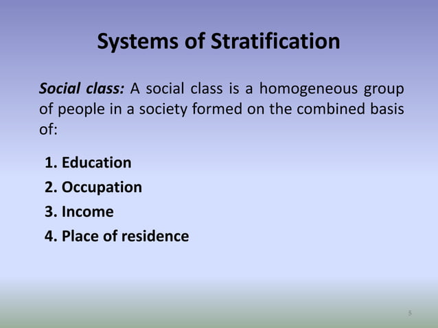 Chapter 3 social stratification Sociology | PPT