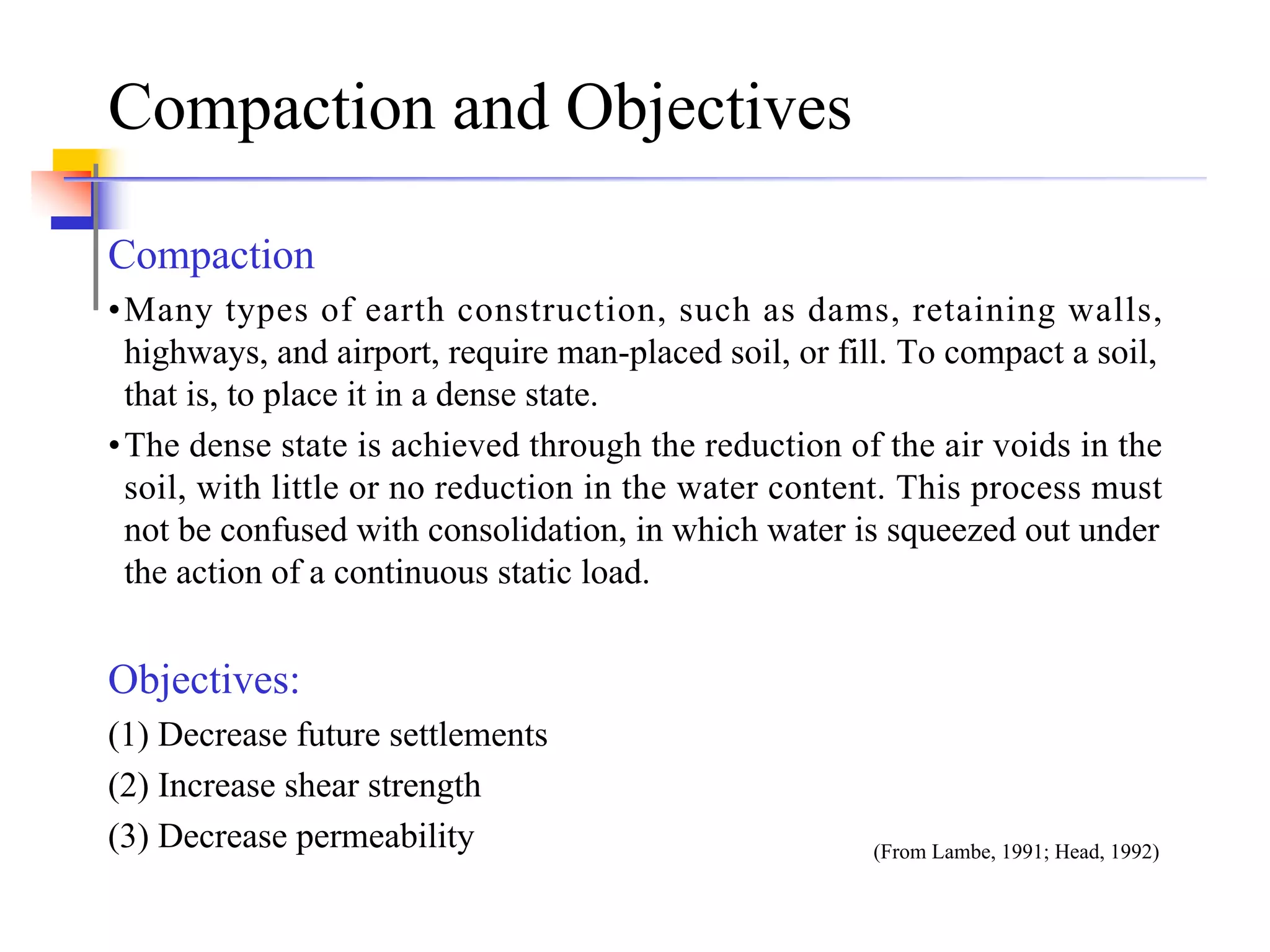 Chapter 3 soil compaction and field density | PDF