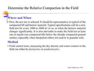 Chapter 3 soil compaction and field density | PDF