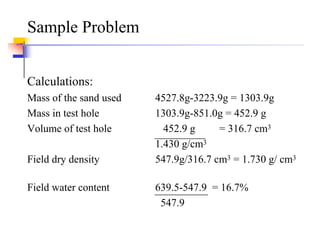 Chapter 3 soil compaction and field density | PDF