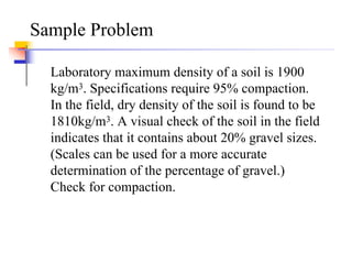 Chapter 3 soil compaction and field density | PDF