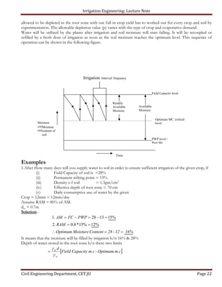 Chapter 3 soil water and irrigation practice1 | PDF