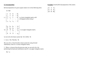 Chapter 3 solving systems of linear equations | PDF