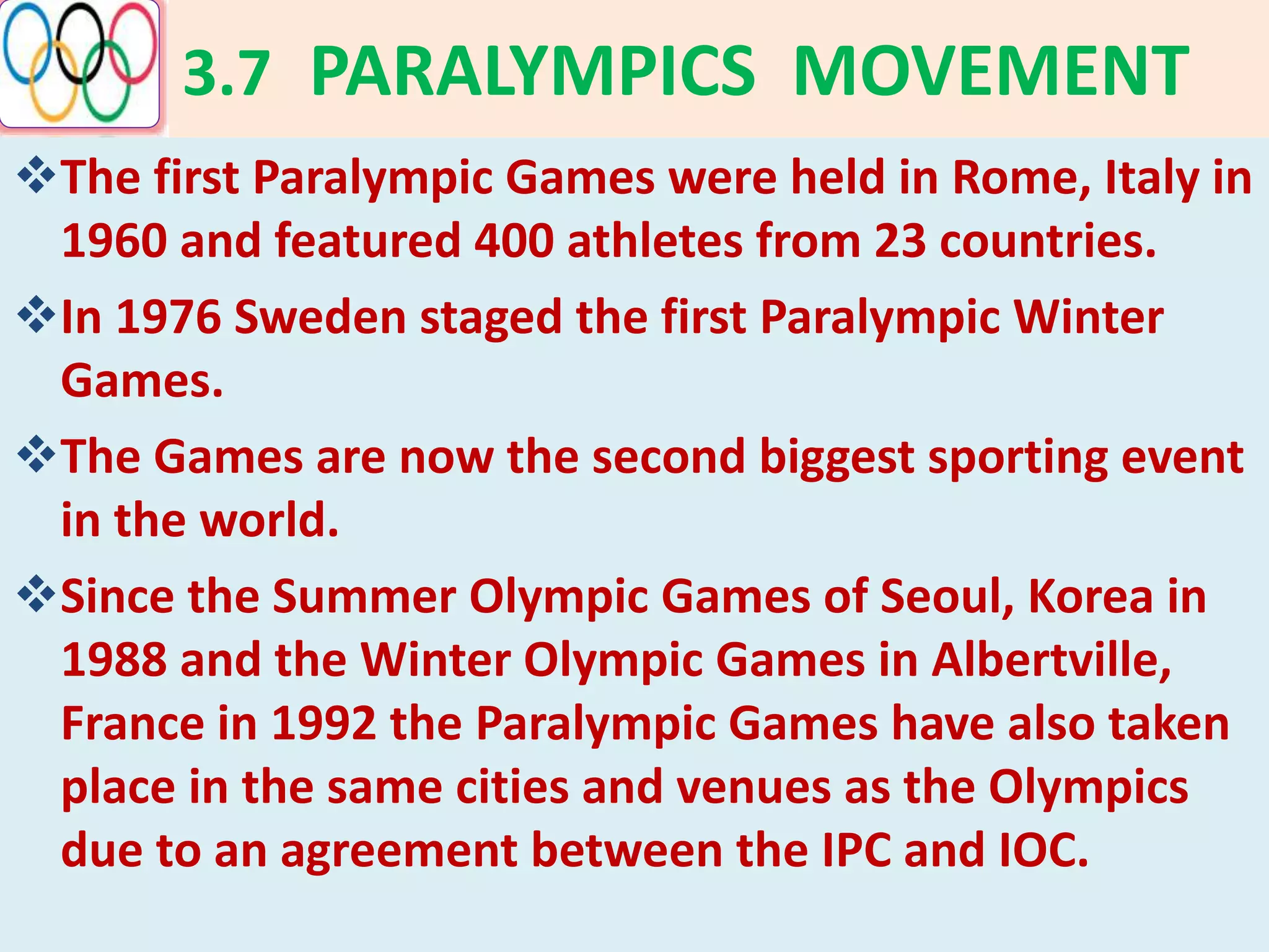 Chapter 3: Olympic Movements | PPTX