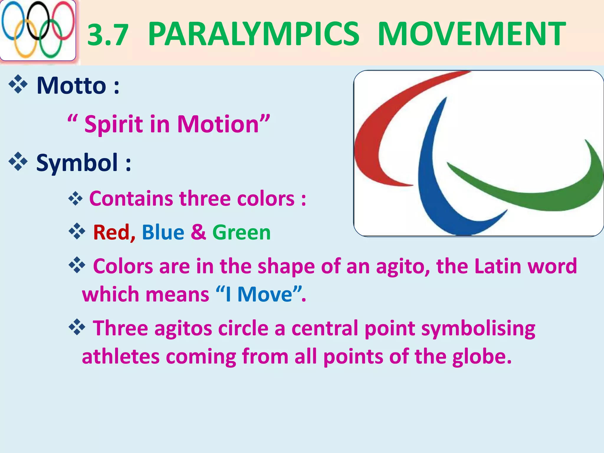 Chapter 3: Olympic Movements | PPTX