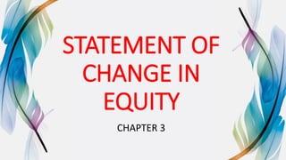 Statement of Change in Equity | PDF