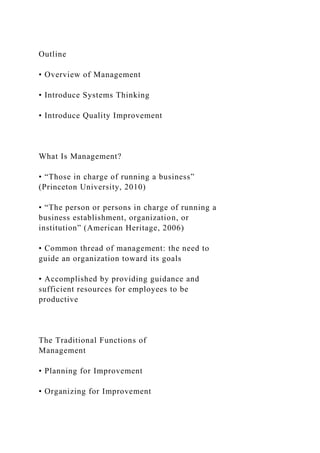 Chapter 3 Strategic Planning Objectives• Identi.docx