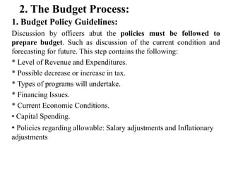 Budgetary Considerations in Governmental Accounting | PPT