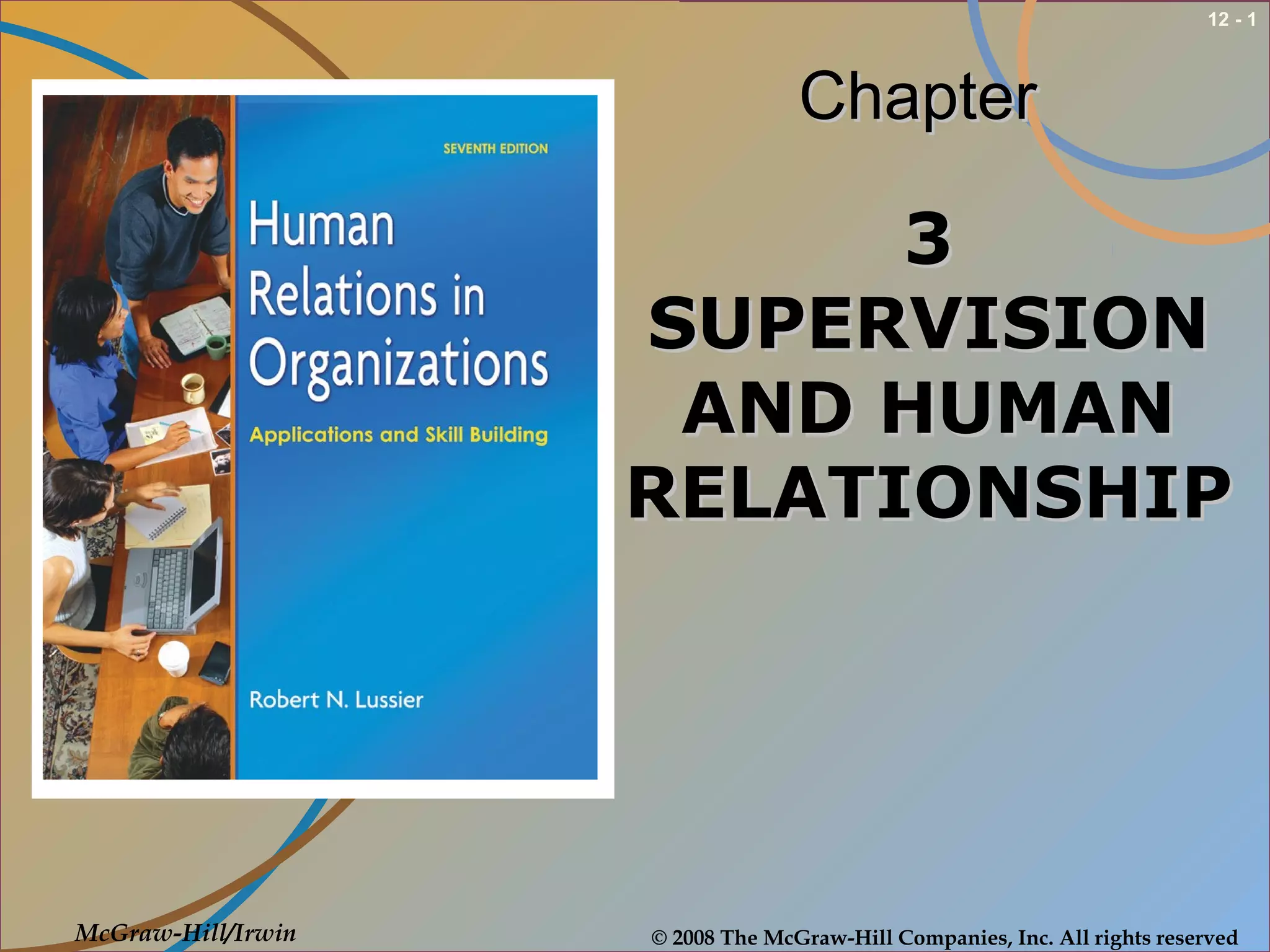 Chapter 3 supervision_and_human_relation | PPT