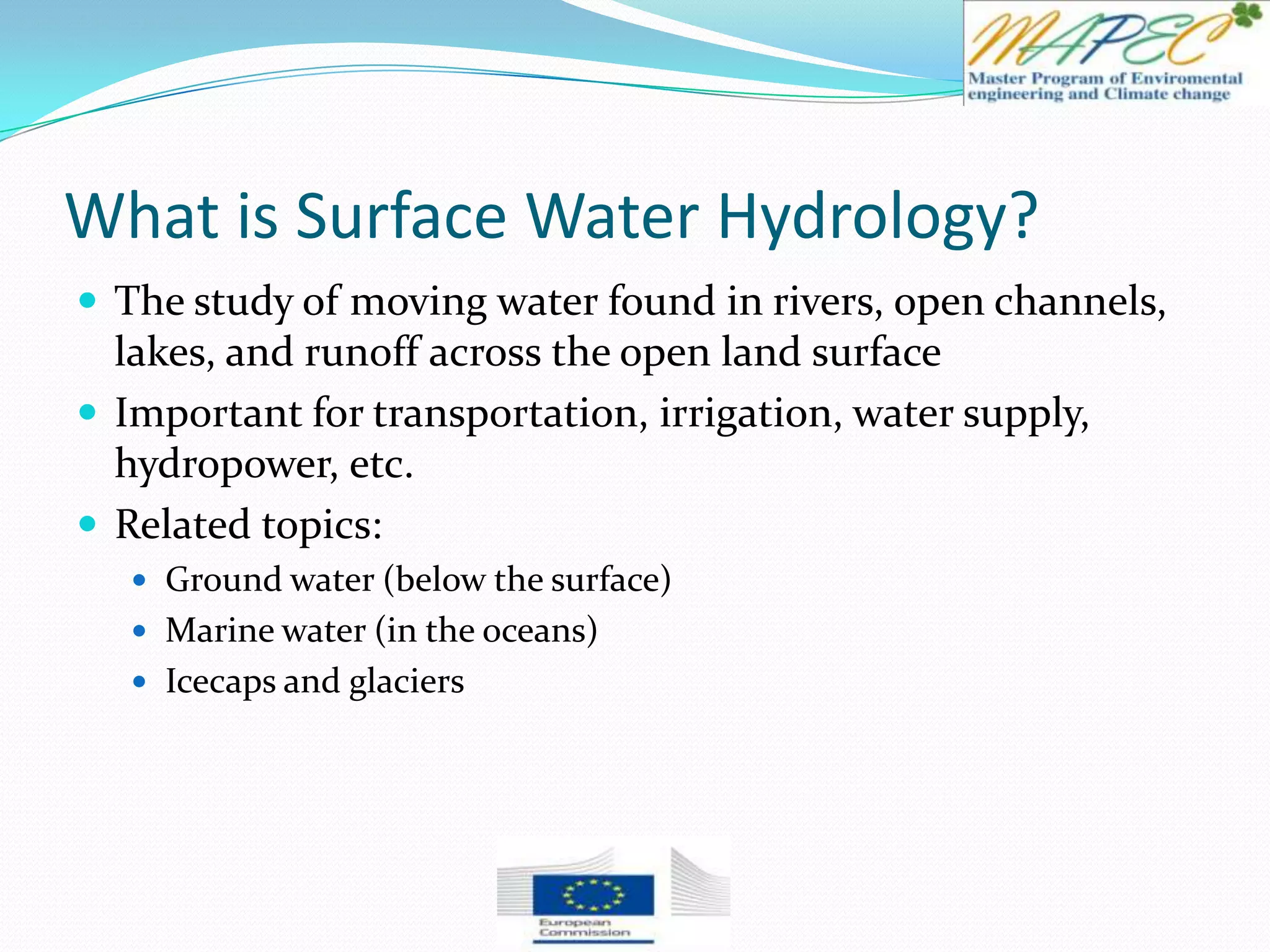 Chapter 3 surface water hydrology | PPTX