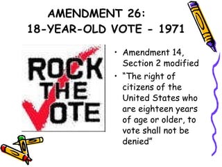 Amendment 26 Pictures