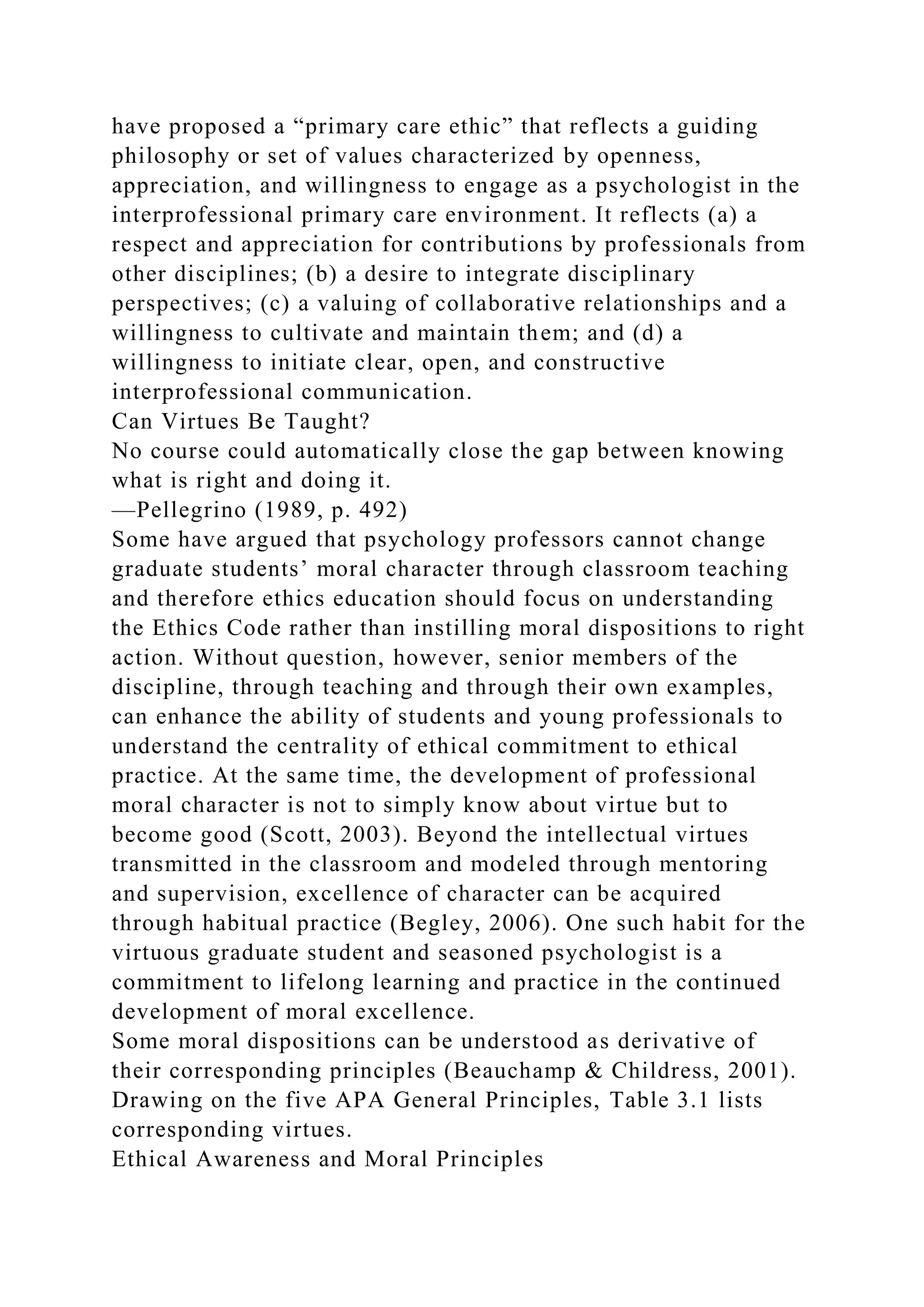 Chapter 3 The APA Ethics Code and Ethical Decision MakingThe APA.docx