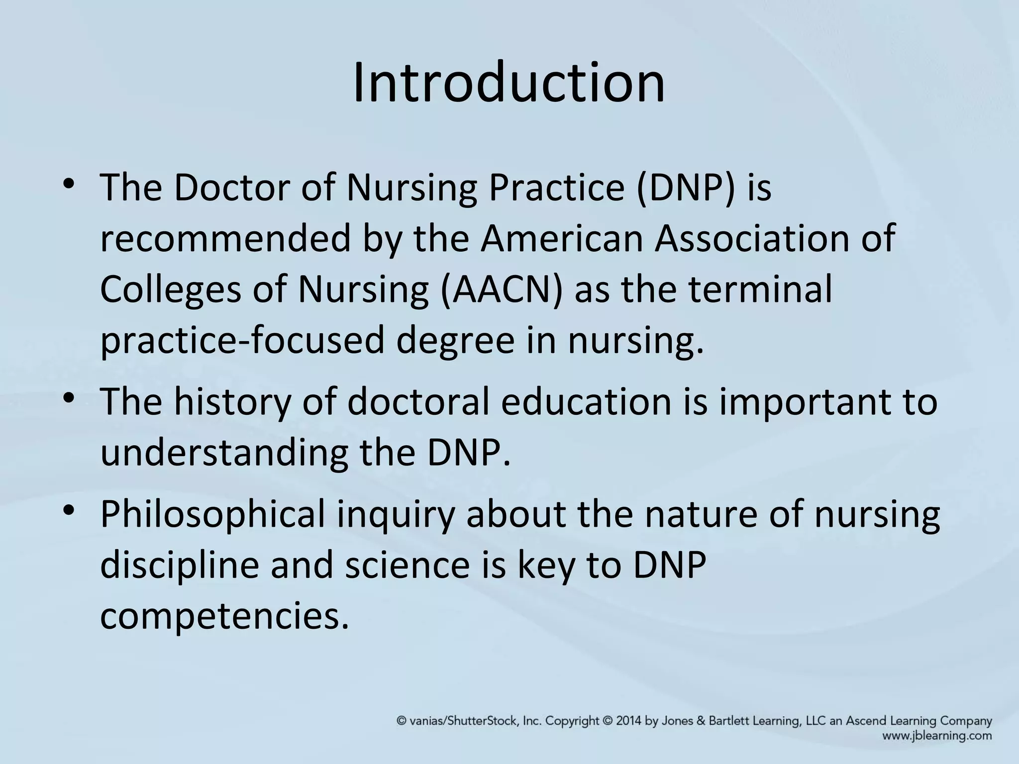 Chapter 3 the essentials of the doctor of nursing practice | PPT