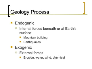 Chapter 3 the force of geology 1 meeting | PPT | Geology | Science
