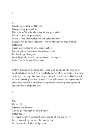 Chapter 3 The Judicial SystemIts Legal, Ethical, and Globa.docx | Law