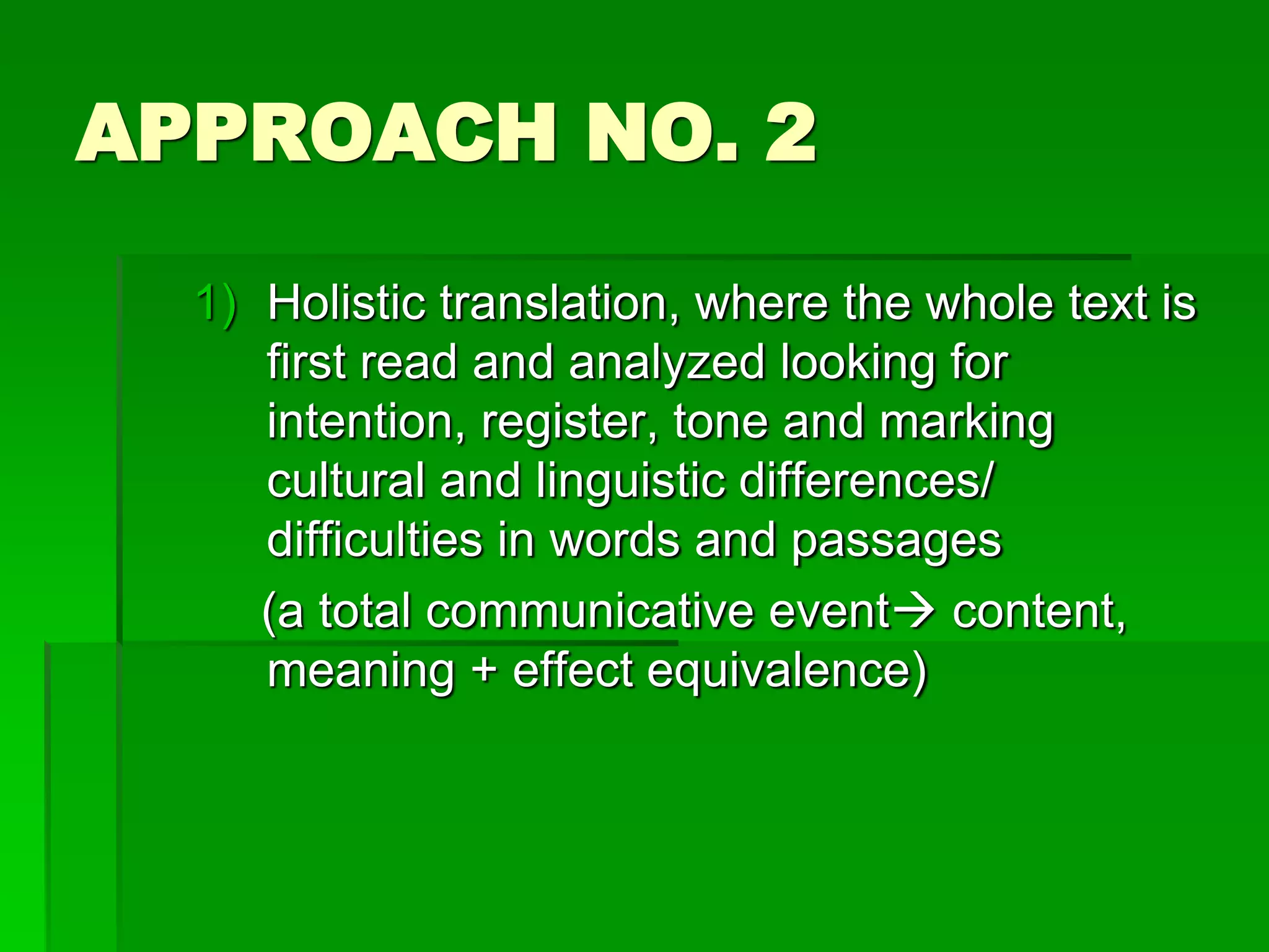 Chapter 3 The Process of Translation Chapter 3 | PPTX