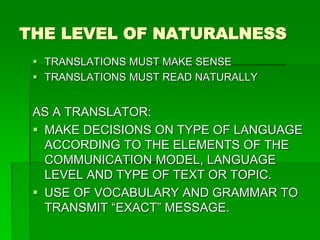 Chapter 3 The Process of Translation Chapter 3 | PPTX