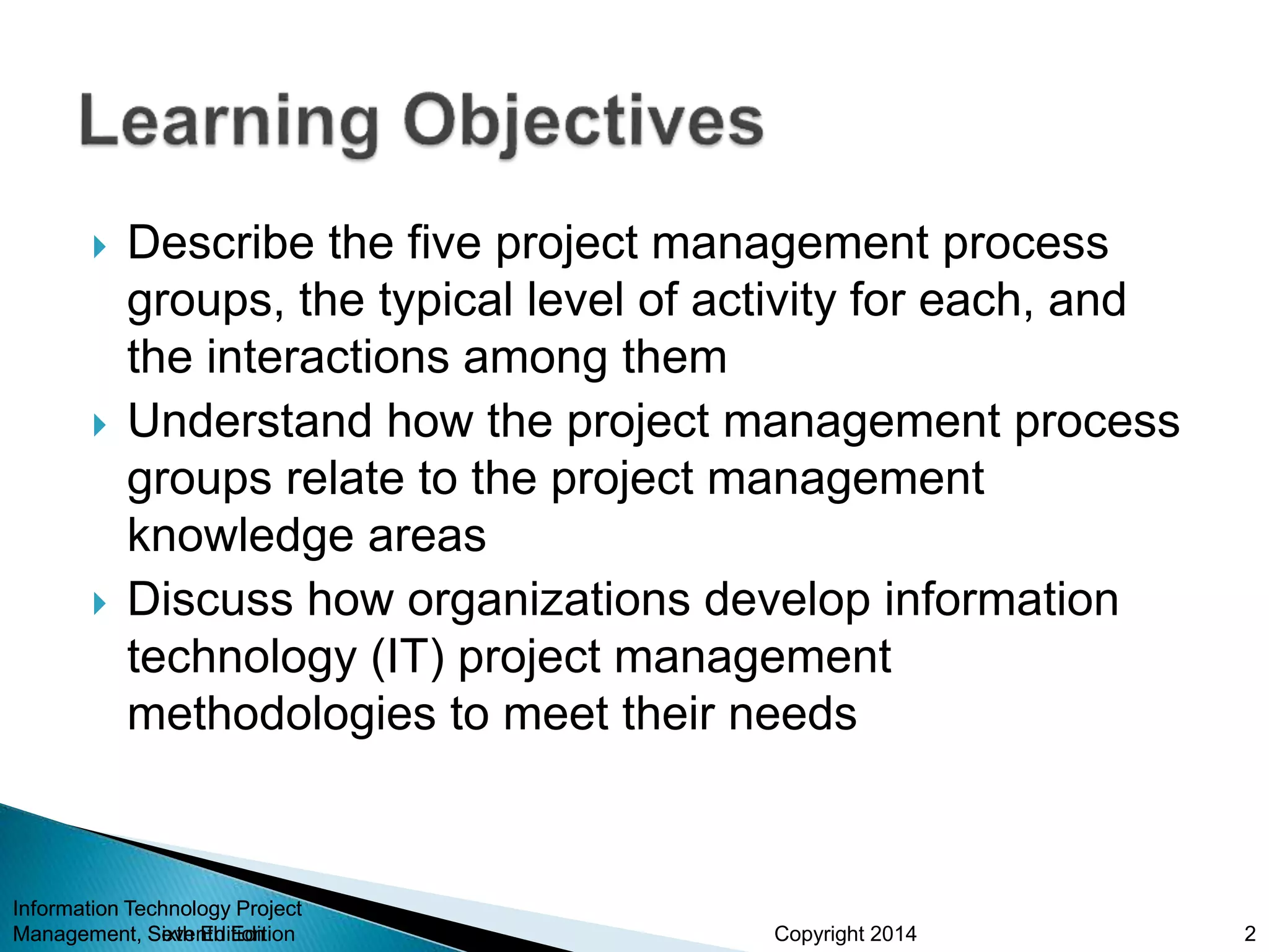 Chapter 3 The Project Management Process Groups A Case Study.ppt