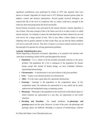 Genetic algorithm fitness function | PDF