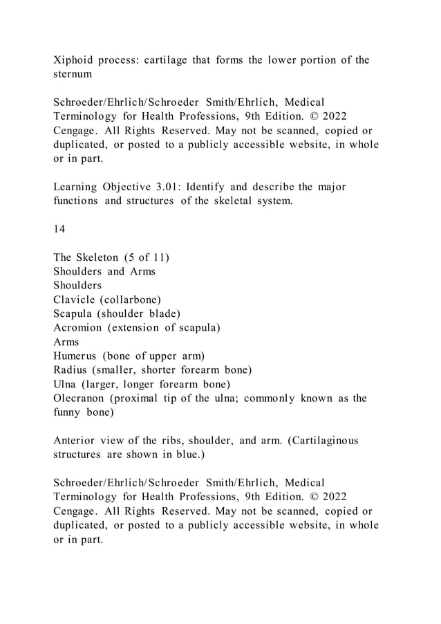 Chapter 3The Skeletal SystemStructures and Functions of | PDF
