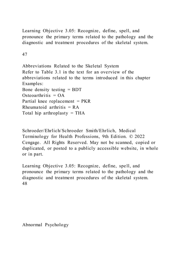 Chapter 3The Skeletal SystemStructures and Functions of | PDF