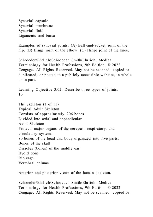Chapter 3The Skeletal SystemStructures and Functions of | PDF