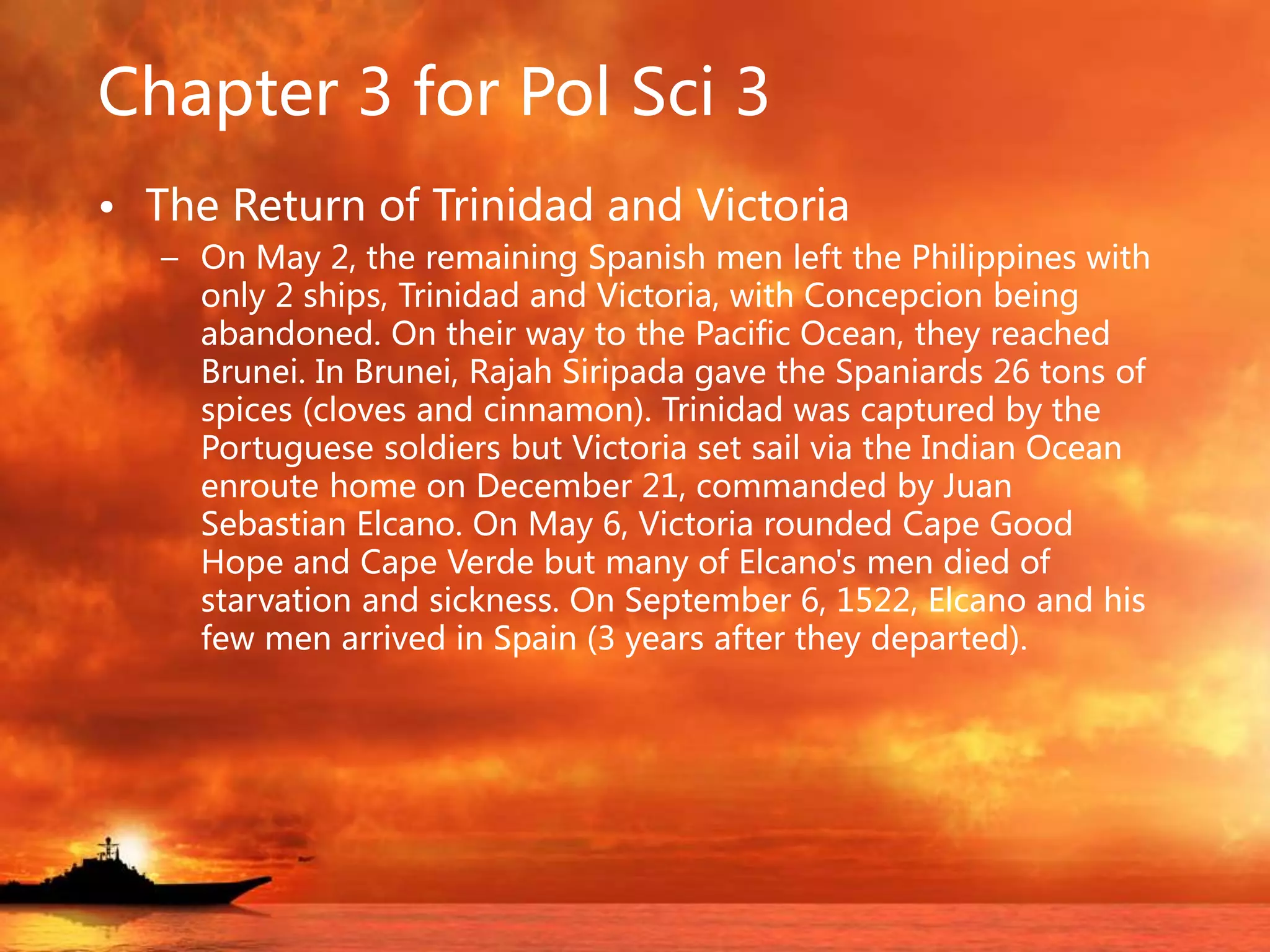 Chapter 3, The Spanish Period | PPTX