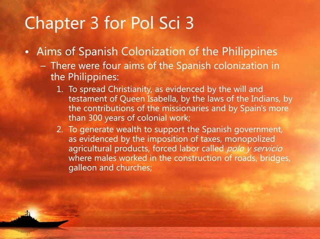 Chapter 3, The Spanish Period | PPTX