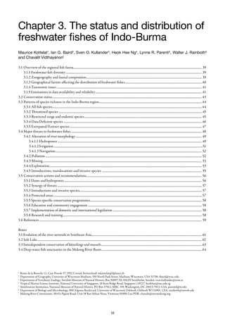 Chapter 3 the status and distribution of freshwater fishes of indo ...