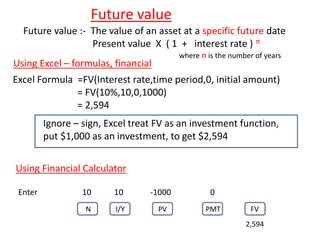 Time value of money | PPTX | Stocks and Bonds | Personal Investing