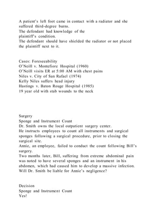 Chapter 3Tort Law−NegligenceLearning ObjectivesDescrib | DOCX