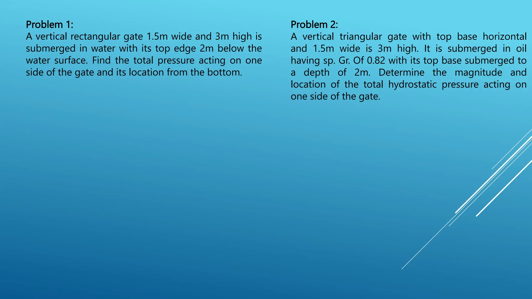 hydrostatics on surface_fluid mechanics. | PPTX