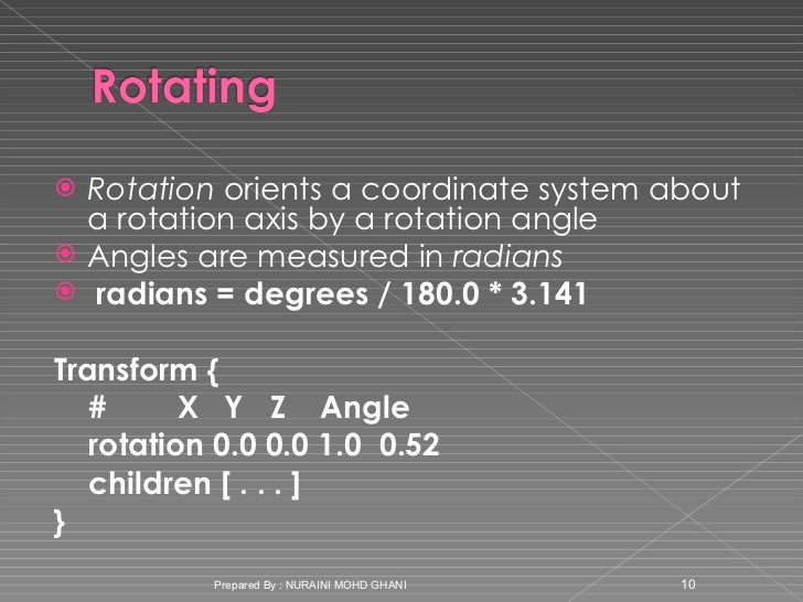 VISUAL REALITY [Chapter 3 - transforming shapes]