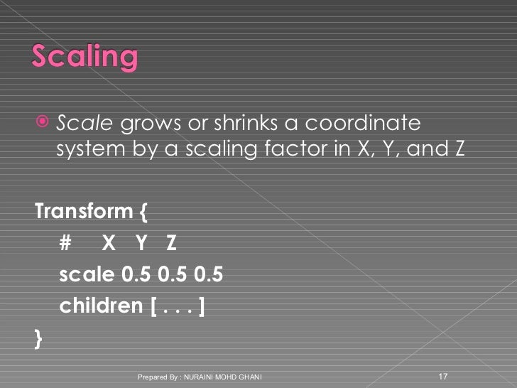 VISUAL REALITY [Chapter 3 - transforming shapes]