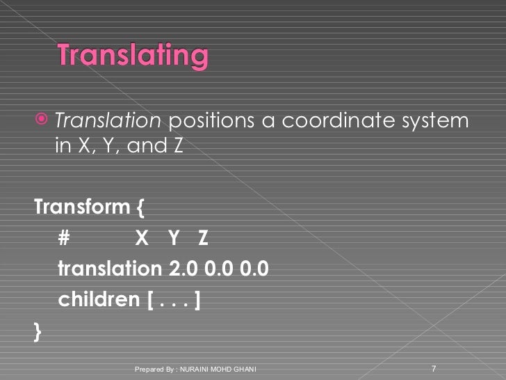 VISUAL REALITY [Chapter 3 - transforming shapes]