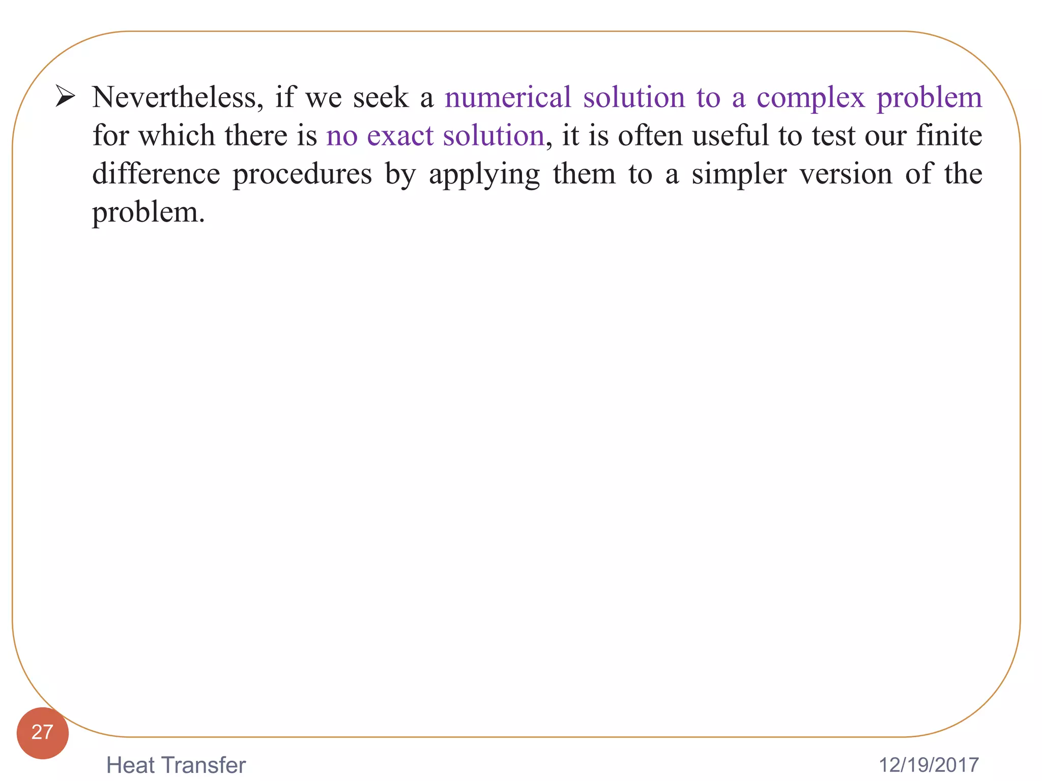 TWO DIMENSIONAL STEADY STATE HEAT CONDUCTION | PPTX