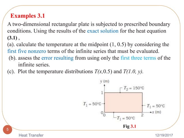 Two Dimensional Steady State Heat Conduction Pptx