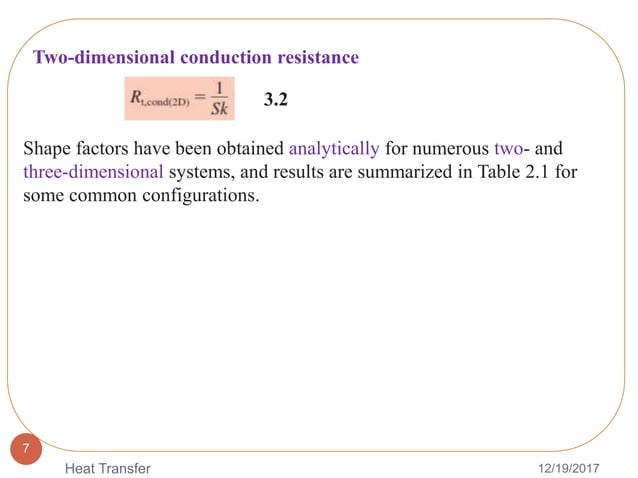 Two Dimensional Steady State Heat Conduction Pptx