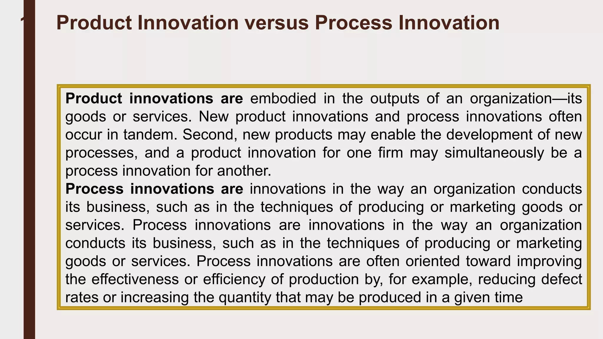 Chapter 3 types and patterns of innovation | PPTX