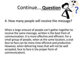 Chapter 3, types & methods of communication | PPT