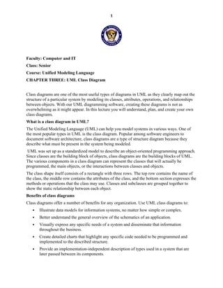 Chapterunifiedmo 3 UML Class Diagram.docx | Free Download