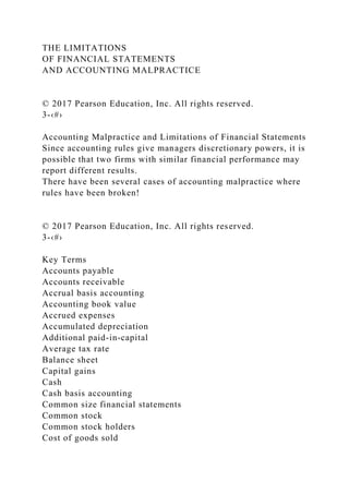 Chapter 3Understanding FinancialStatements and Cash Flow.docx