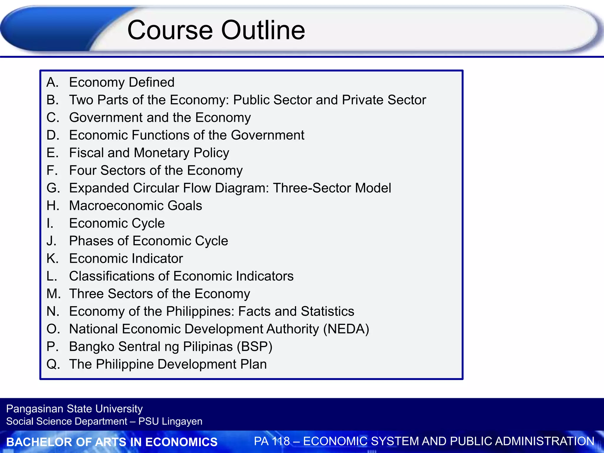 Understanding Philippine Economy | PPTX