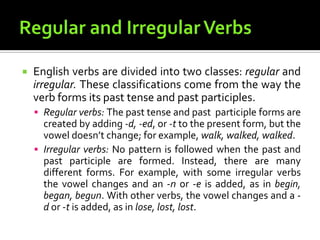 Chapter 3 – Using Verbs Correctly | PPTX