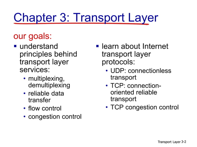 computer network having transport layer.ppt | Computer Networking | Computing