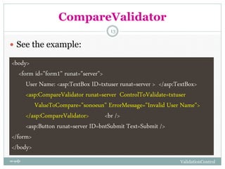 Chapter 3 (validation control) | PDF