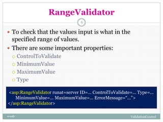 Chapter 3 (validation control) | PDF