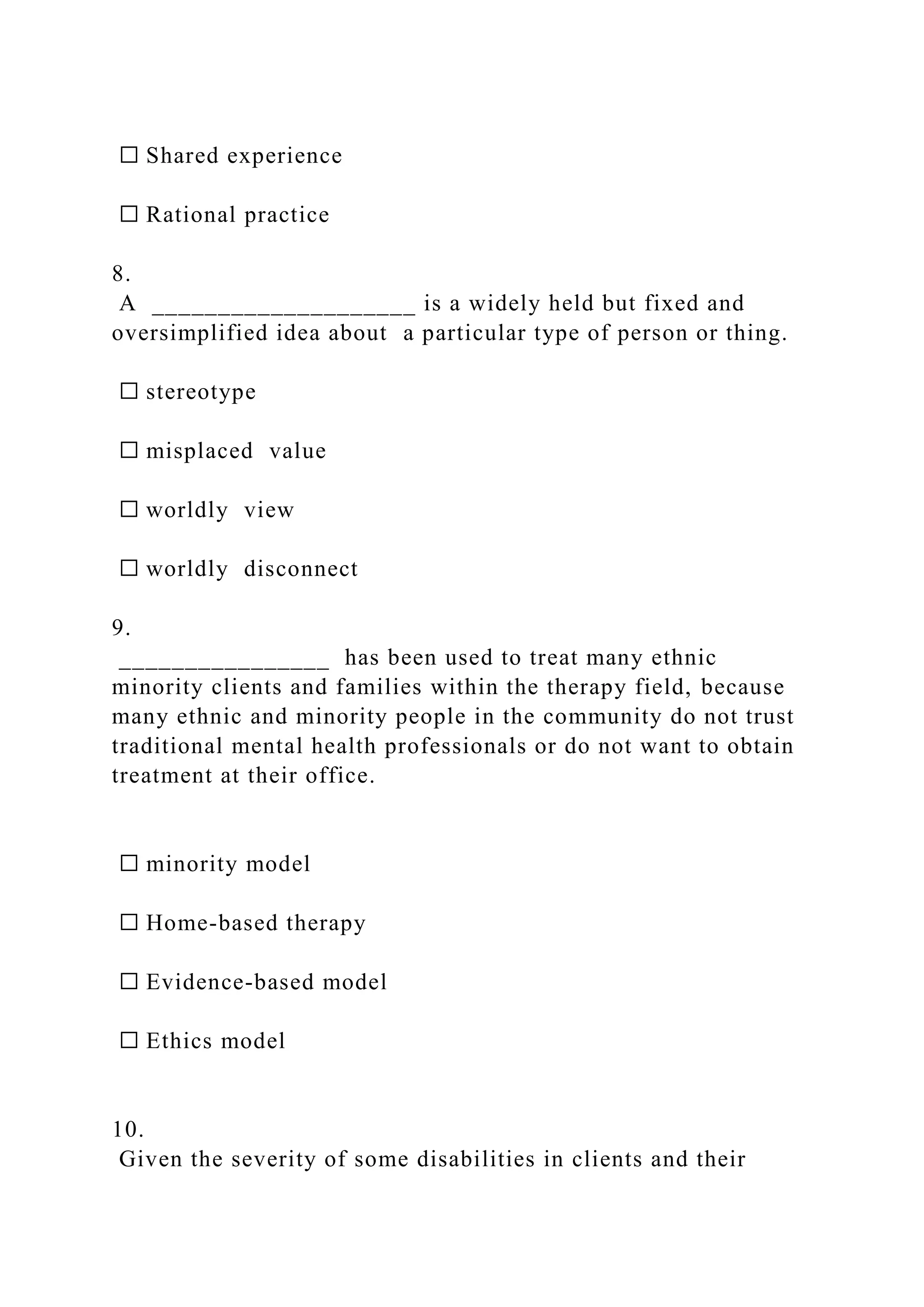 Chapter 3 Values and the Helping Relationship Answer th.docx